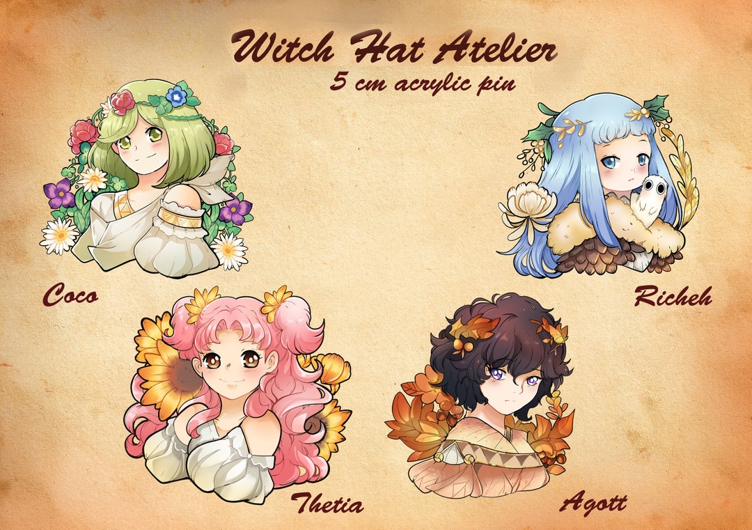 Witch Hat Atelier Acrylic Pin [preorder] - Etsy