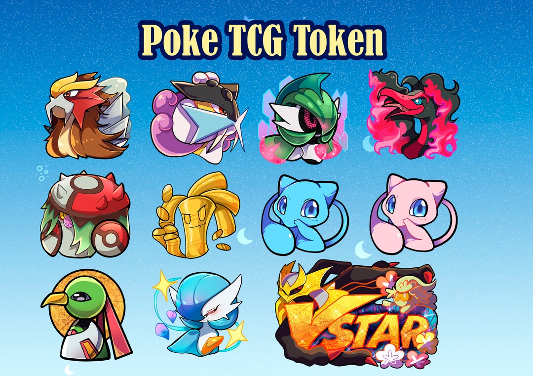 Poke TCG Token Set 2 - Etsy