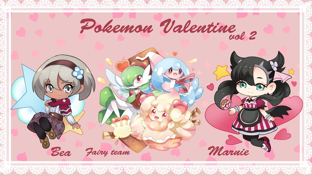 Poke Valentine Set Acrylic Keychain [preorder] - Etsy
