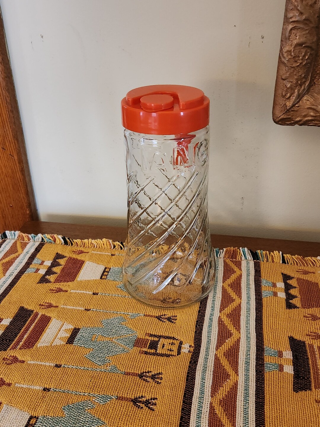 Super Cool & Retro TANG GLASS Pitcher/juice Container, Made by Anchor ...