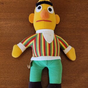 Super Cool & Vintage SESAME STREET'S BERT 12" Plush/doll, Made by ...