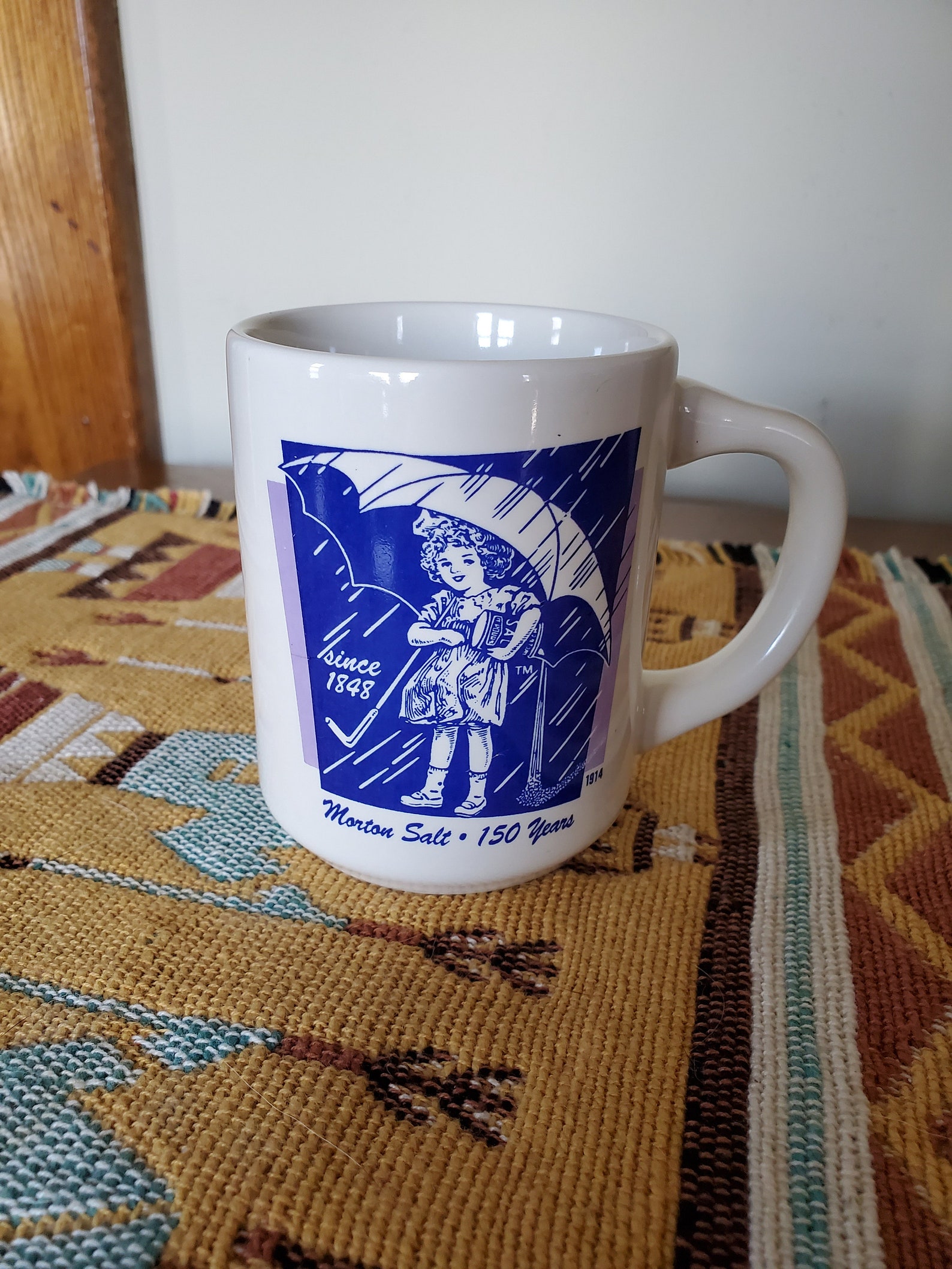 Very Cool & Vintage Morton Salt Ceramic Coffee/Tea Mug/Cup | Etsy