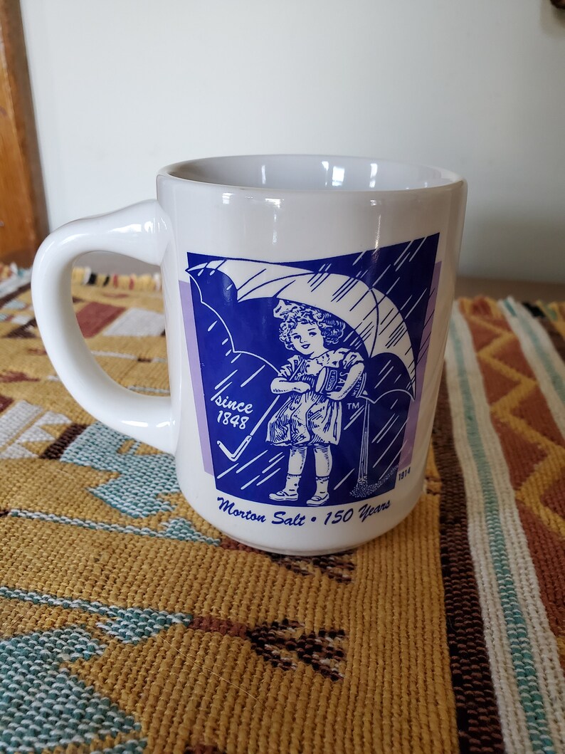 Very Cool & Vintage Morton Salt Ceramic Coffee/Tea Mug/Cup | Etsy