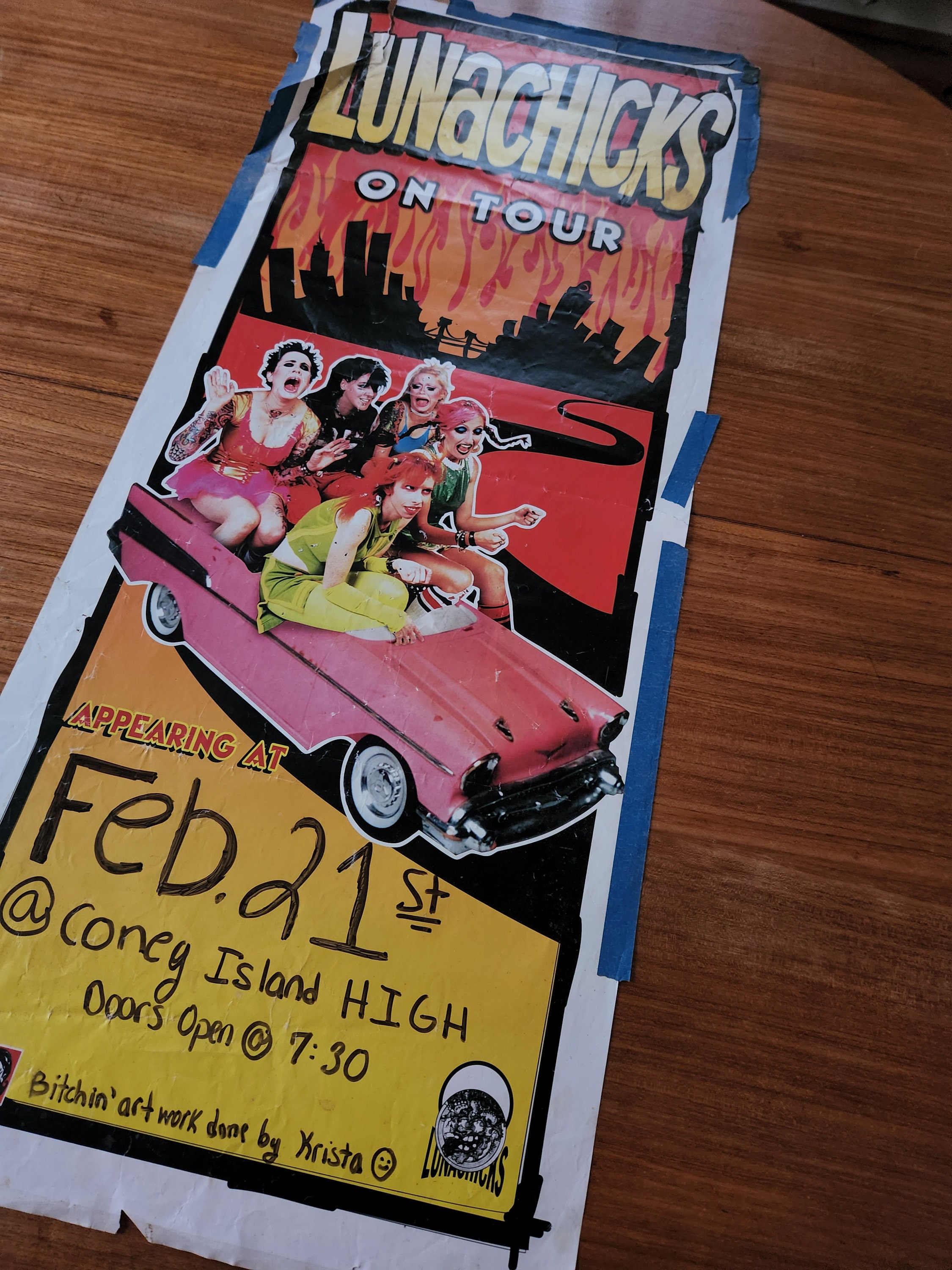 Very Cool Original & Vintage LUNACHICKS ON TOUR Concert/show - Etsy