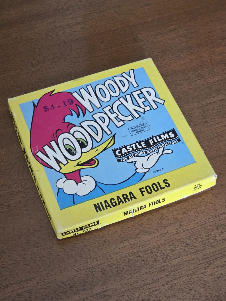 Mid-century WOODY WOODPECKER 'niagara Fools' Castle Films 8mm Home ...