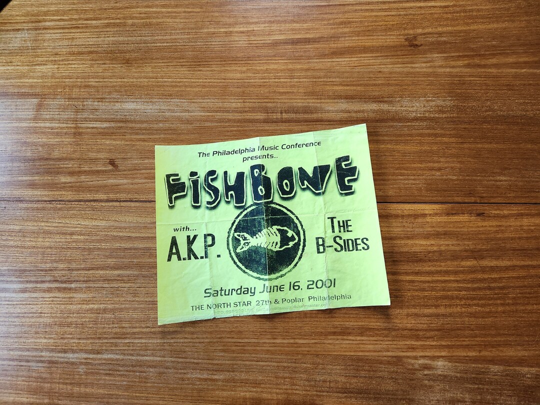 Very Cool, Original & Vintage FISHBONE Concert/show Poster ...