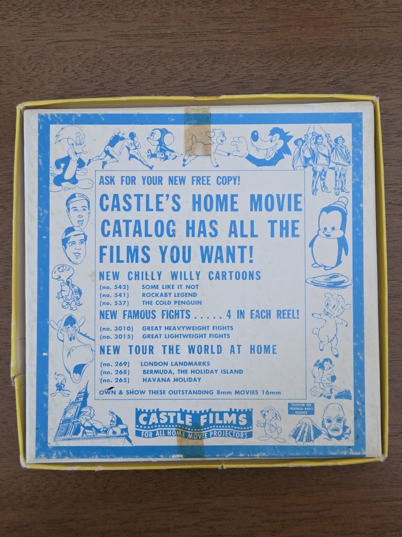 Mid-century WOODY WOODPECKER 'niagara Fools' Castle Films 8mm Home ...