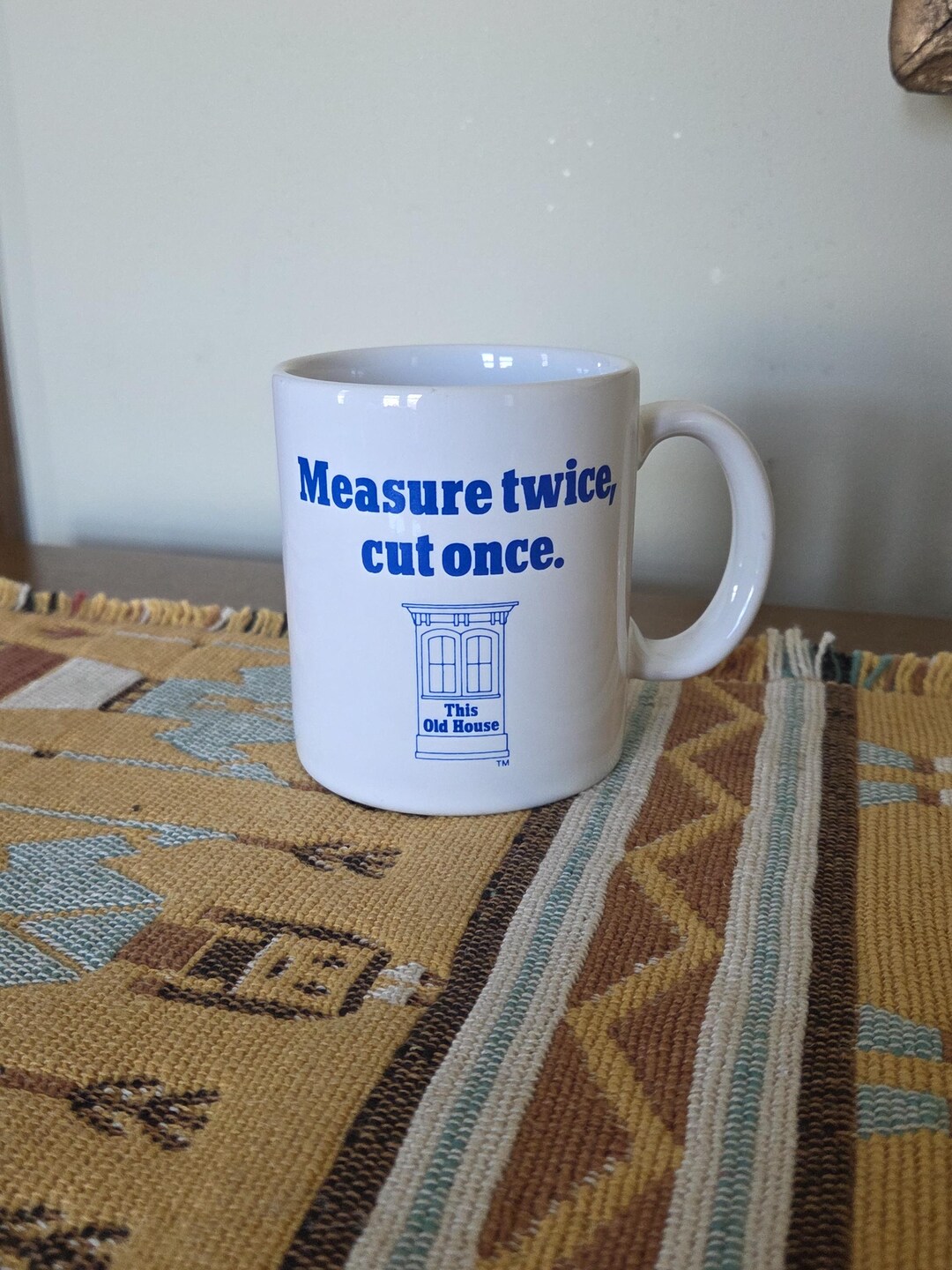 Very Handy & Vintage THIS OLD HOUSE 'measure Twice, Cut Once' Ceramic ...