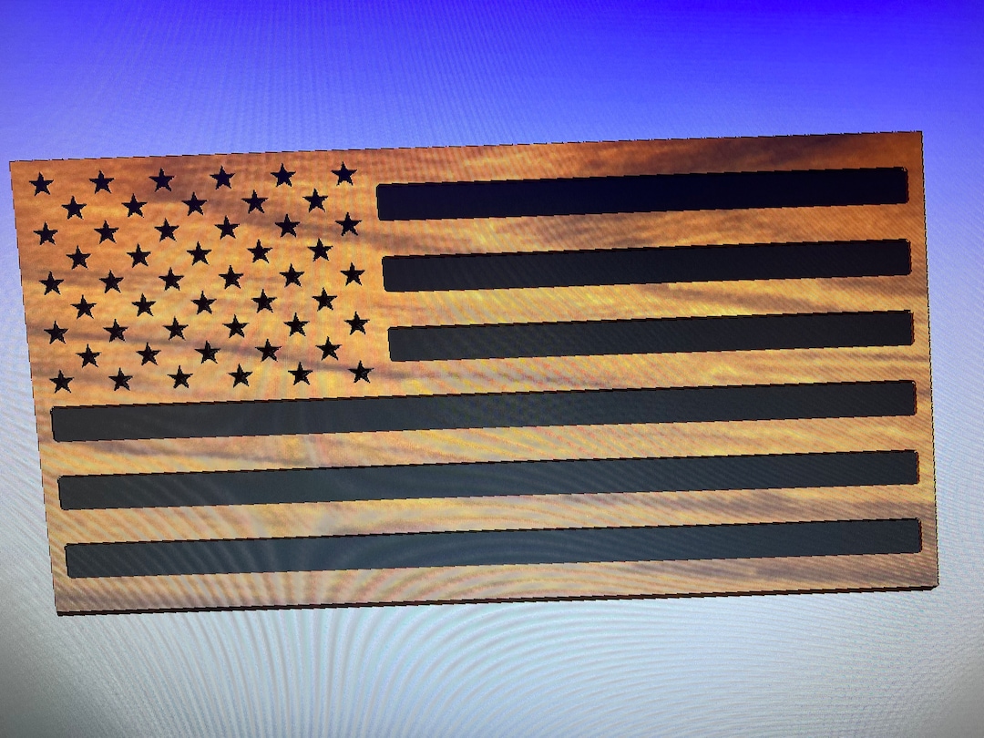 USA Flag Digital File for Cnc Router Etc. Contains Both DXF and SVG ...