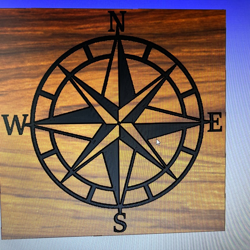 Compass Rose Inlay - Etsy
