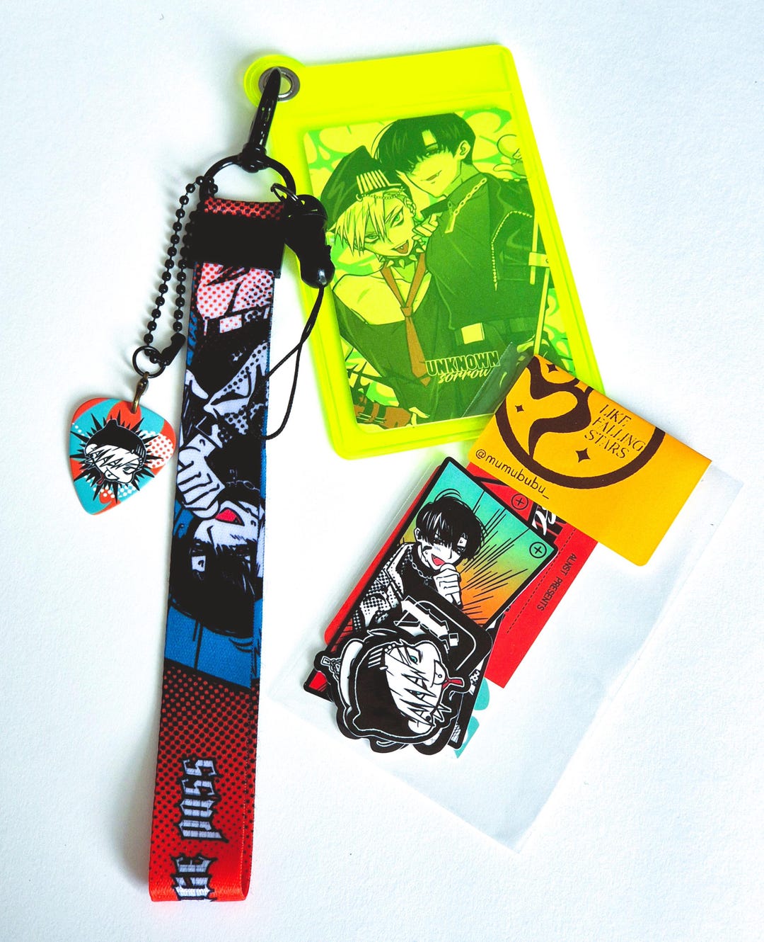 ALNST Ivantill Unknown Sorrow Rock Band Kit Lanyard Set Guitar Custom ...