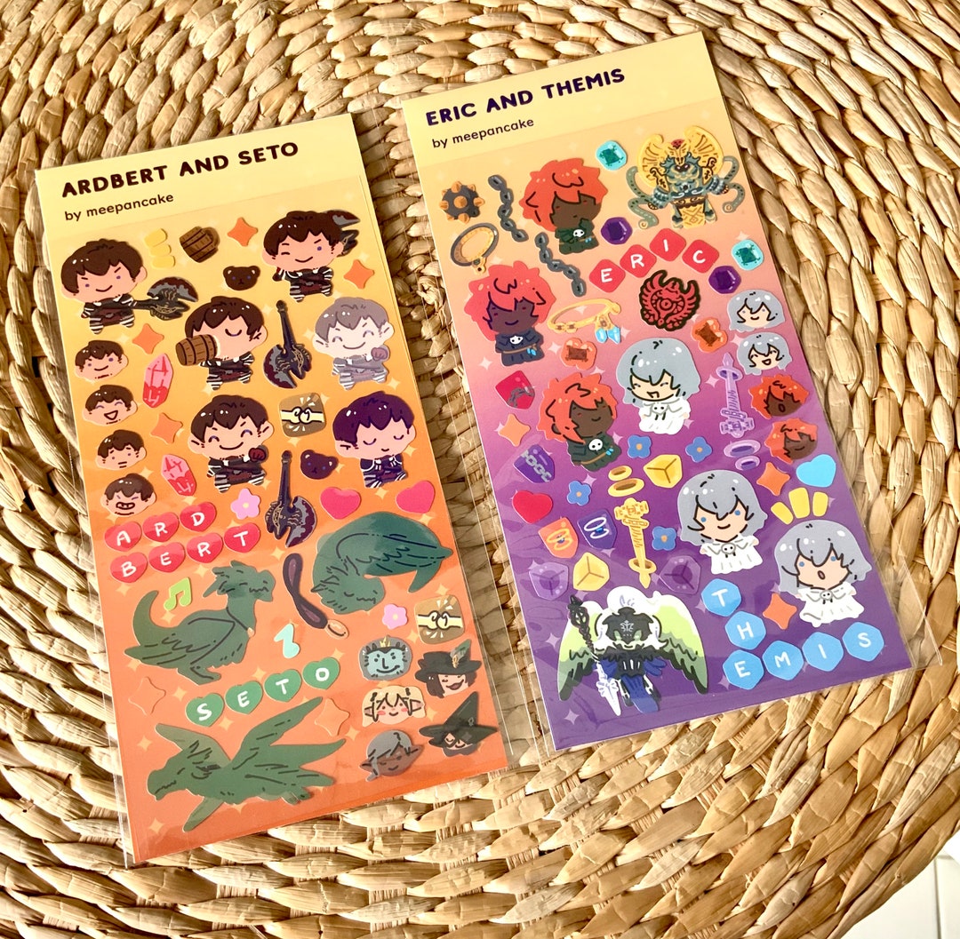 By Meepancake FFXIV Toploader PVC Deco Sticker Sheet Graha Tia Crystal Exarch Varshahn Vytra - Etsy