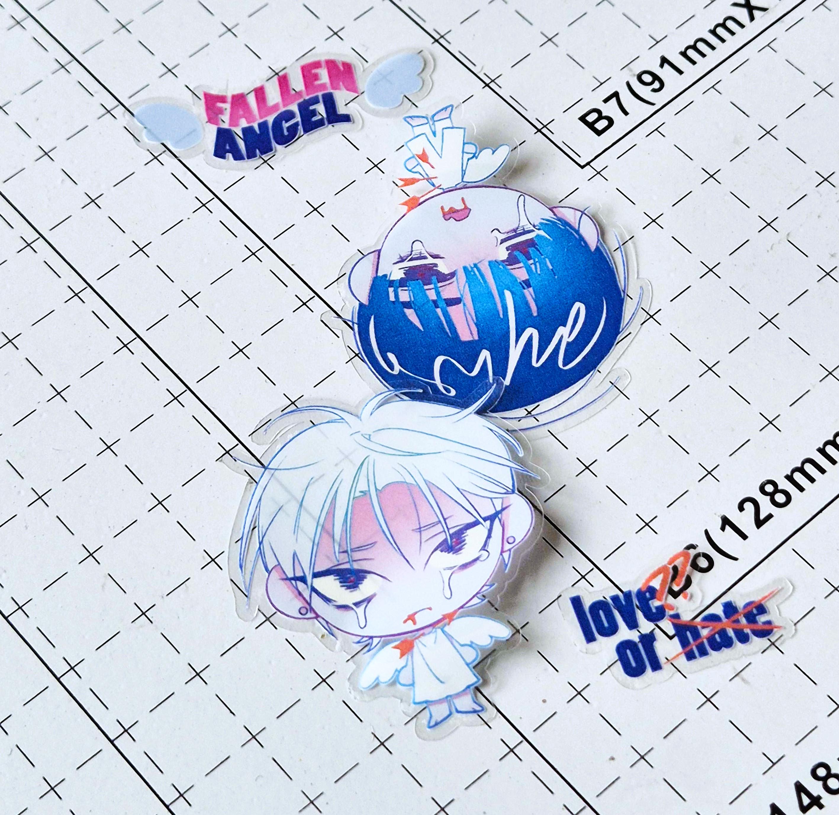 Ivantill Fallen Angel Alienstage 8x8cm Transparent Sticker Sheet Ivtl ...