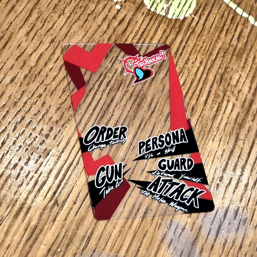 Persona 5 P5 Ambush!!! Transparent Battle Screen Deco Card - Etsy