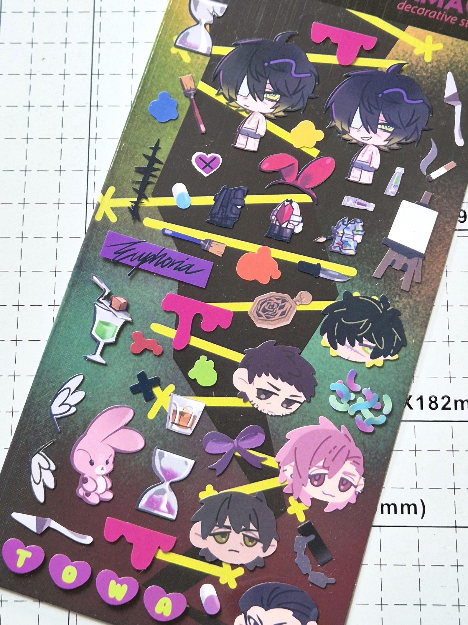 Slow Damage Towa & Co Holographic PVC Deco Sticker - Etsy