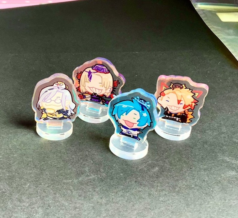 By Meepancake Hololive EN Tempus HQ & Vanguard Mini Standees - Etsy