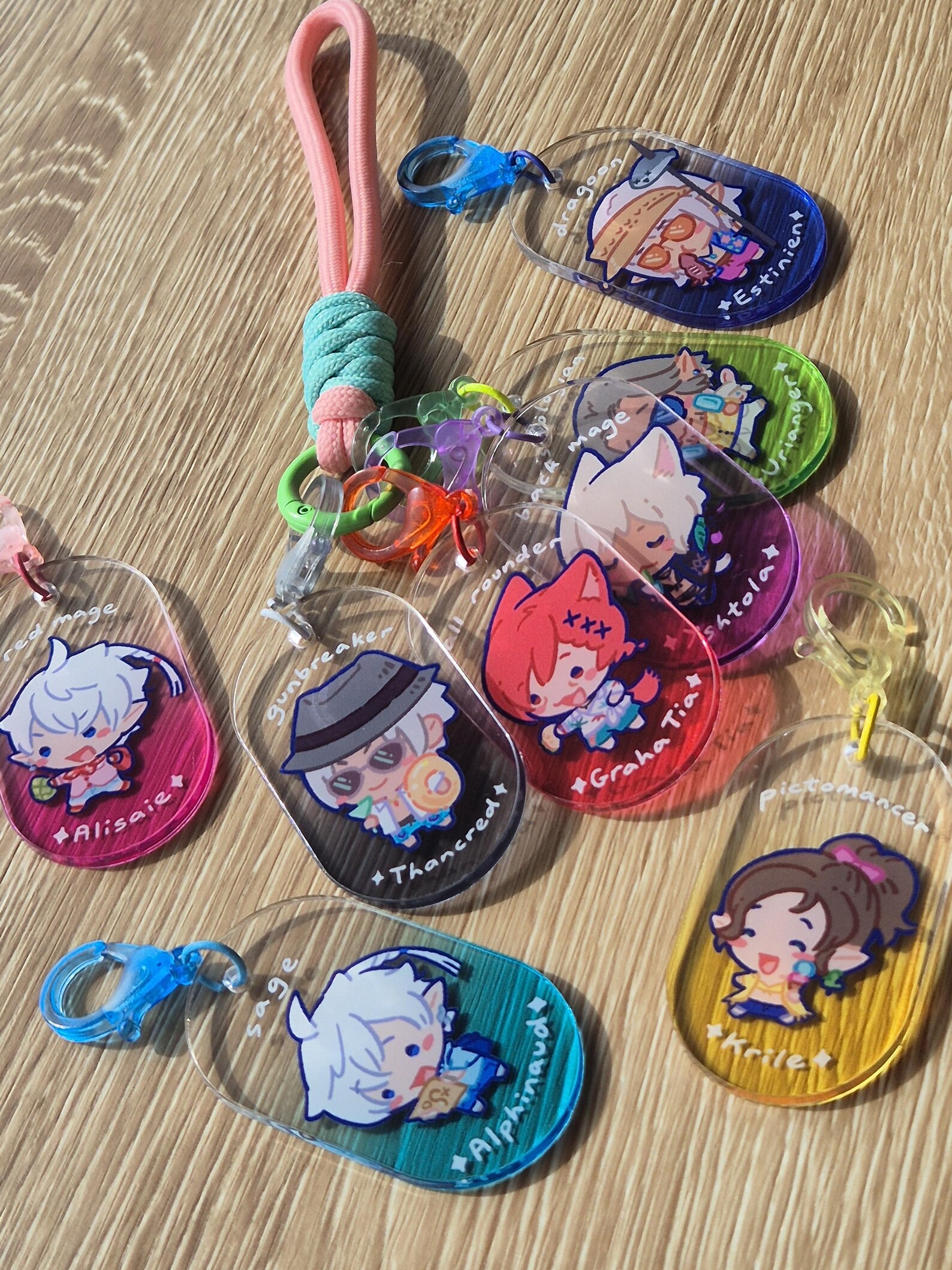 By Meepancake FFXIV FF14 Summer Scions Acrylic Tag Charm - Etsy