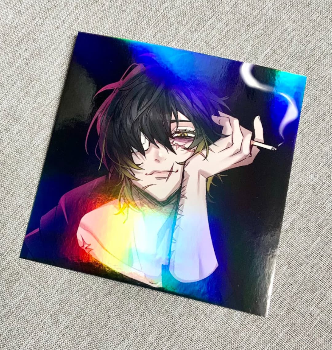 Slow Damage Towa 10x10cm Holographic Print - Etsy