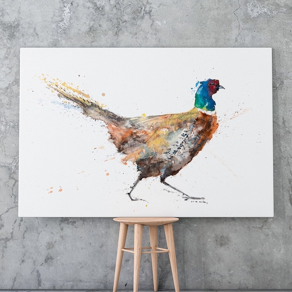 Pheasant Watercolor - Etsy UK