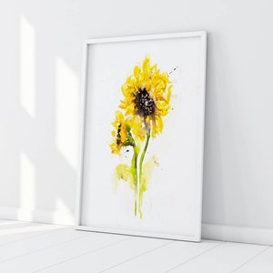 Sunflower Painting - Signed, Dated, Numbered and Embossed Limited ...