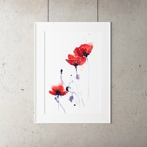 Poppy Painting - Hand Signed Limited Edition Print of My Original Poppy ...
