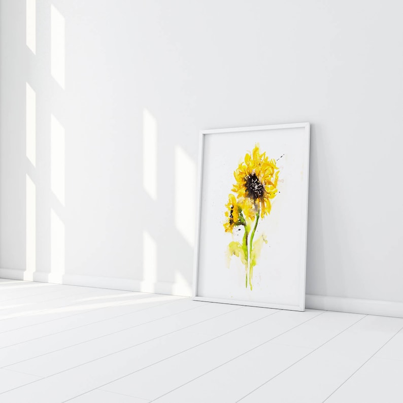 Sunflower Painting Signed Dated Numbered and Embossed - Etsy