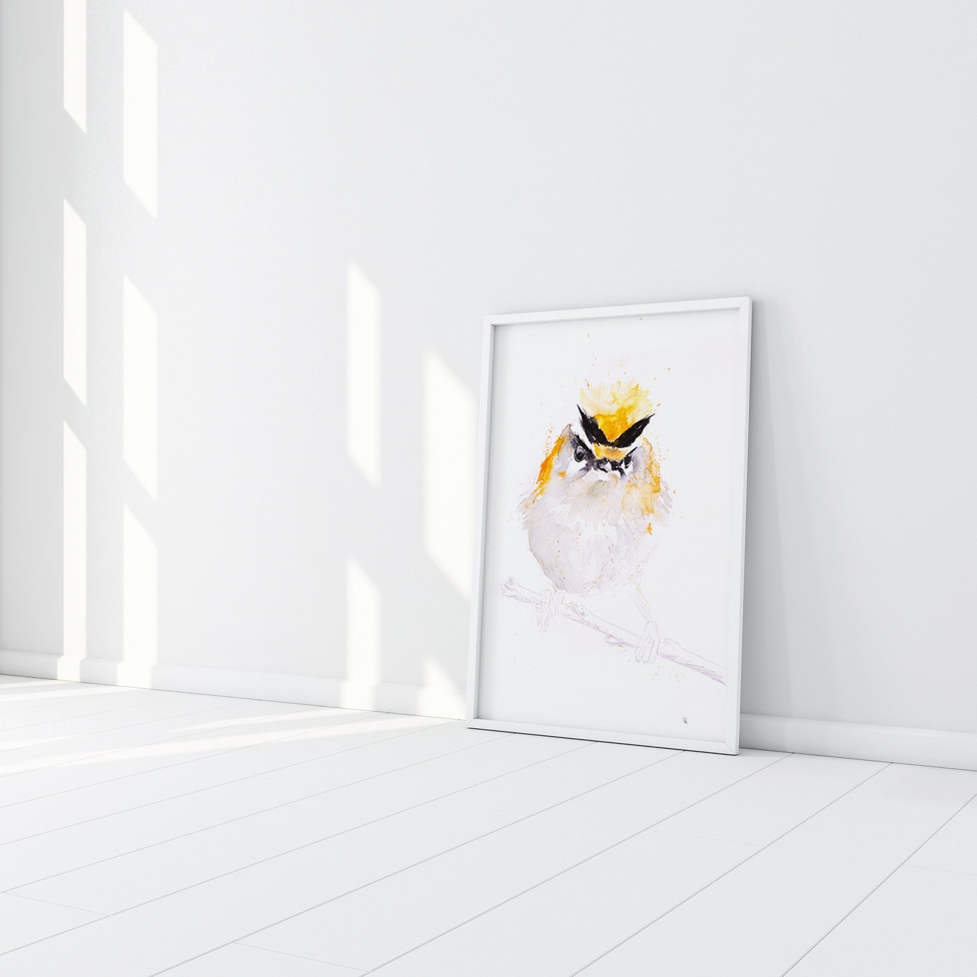 Firecrest Watercolour Painting Bird Wall Art Hand Signed - Etsy UK