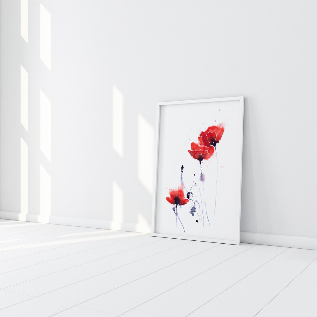Poppy Painting - Hand Signed Limited Edition Print of My Original Poppy ...