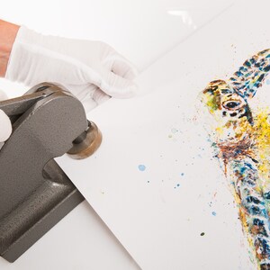 Flamingo Pair Print - Signed Limited Edition Prints of My Original Abstract Watercolour Painting ...