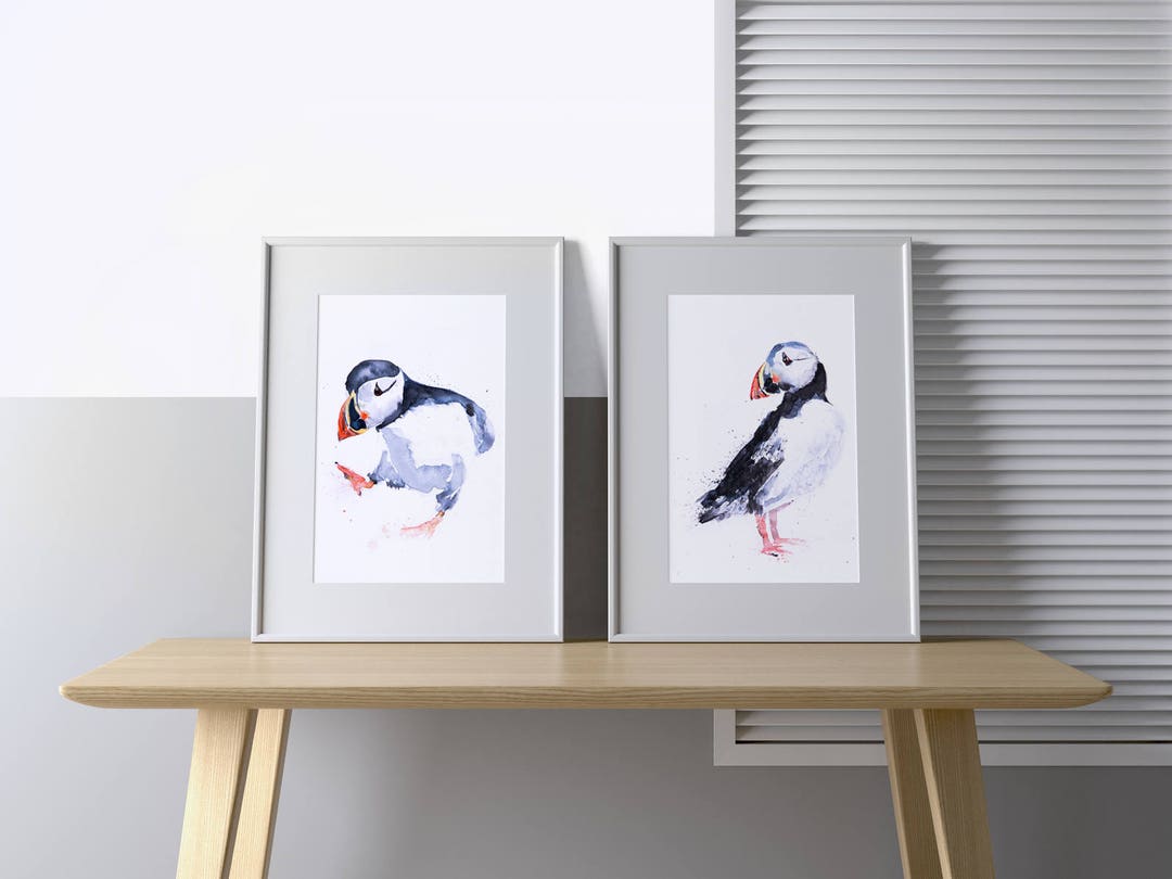 Puffin Watercolour Painting Signed Limited Edition Prints Home Decor ...