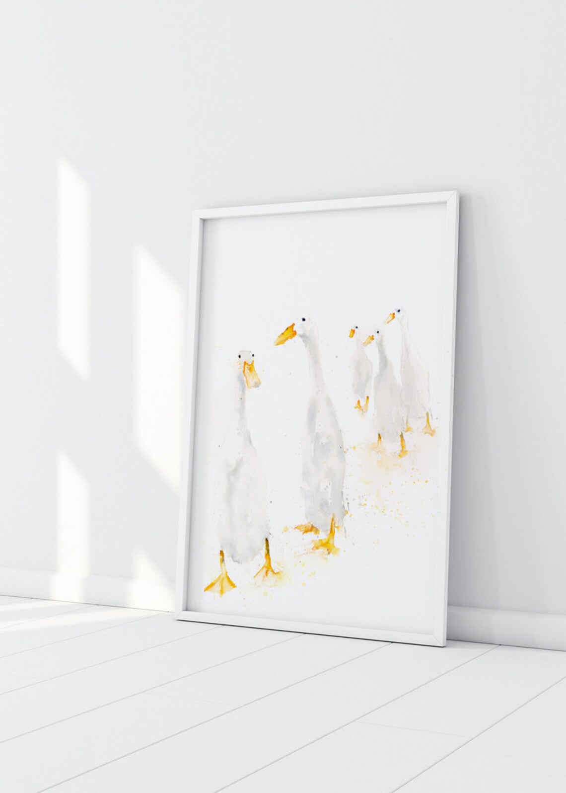 Runner Ducks Standing Wall Art Signed Print of the Original | Etsy