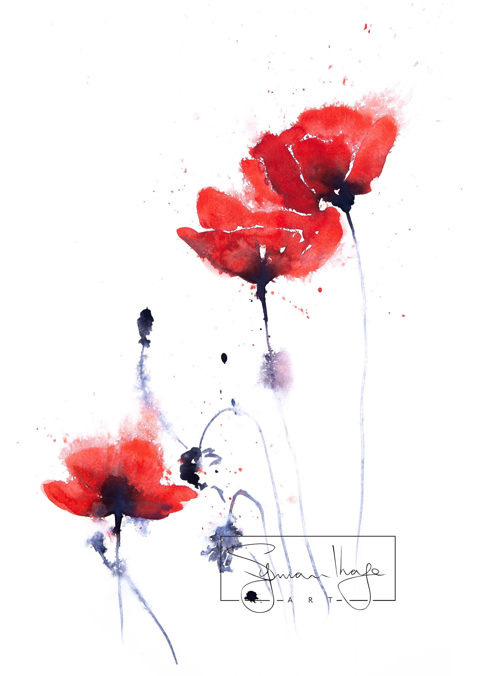 Poppy Painting Hand Signed Limited Edition Print of My - Etsy