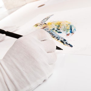 Flamingo Pair Print - Signed Limited Edition Prints of My Original Abstract Watercolour Painting ...