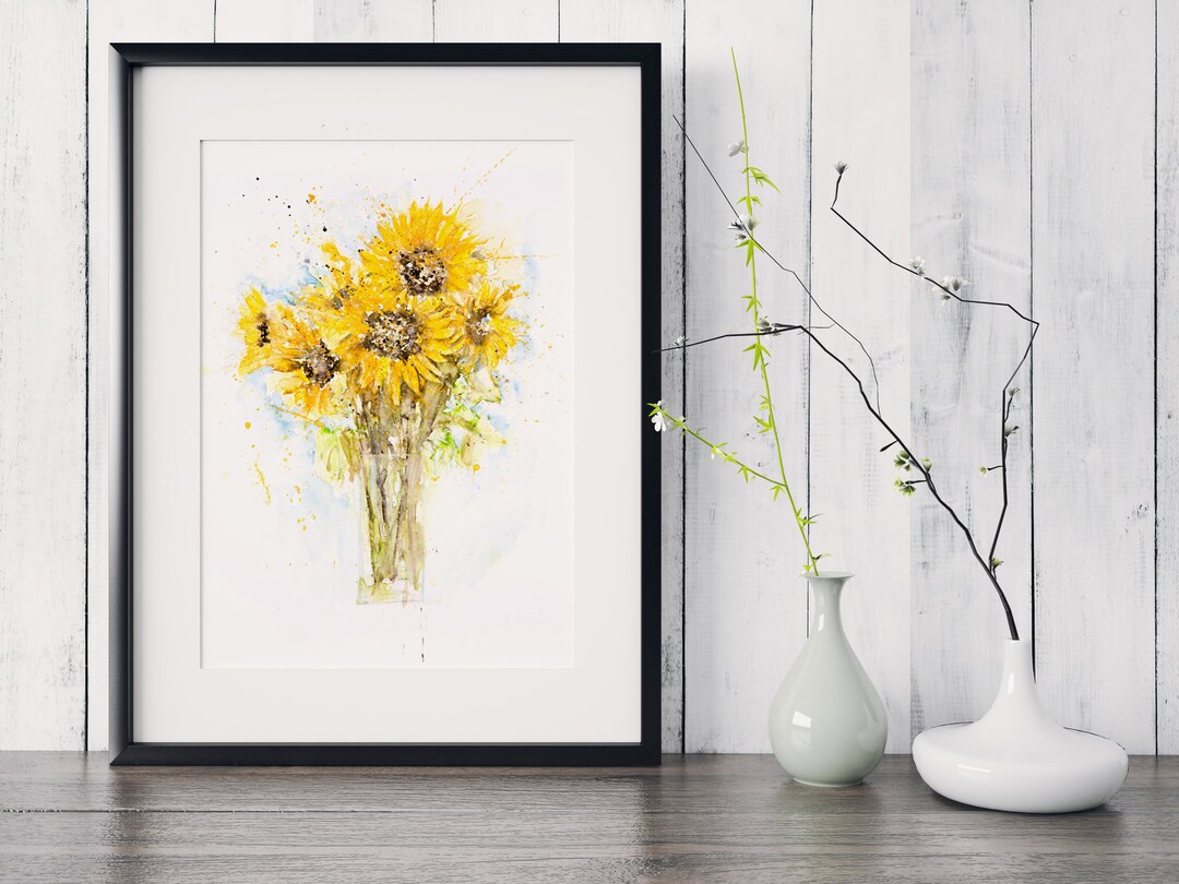 Sunflower Bunch - Signed Limited Edition Print of My Original ...