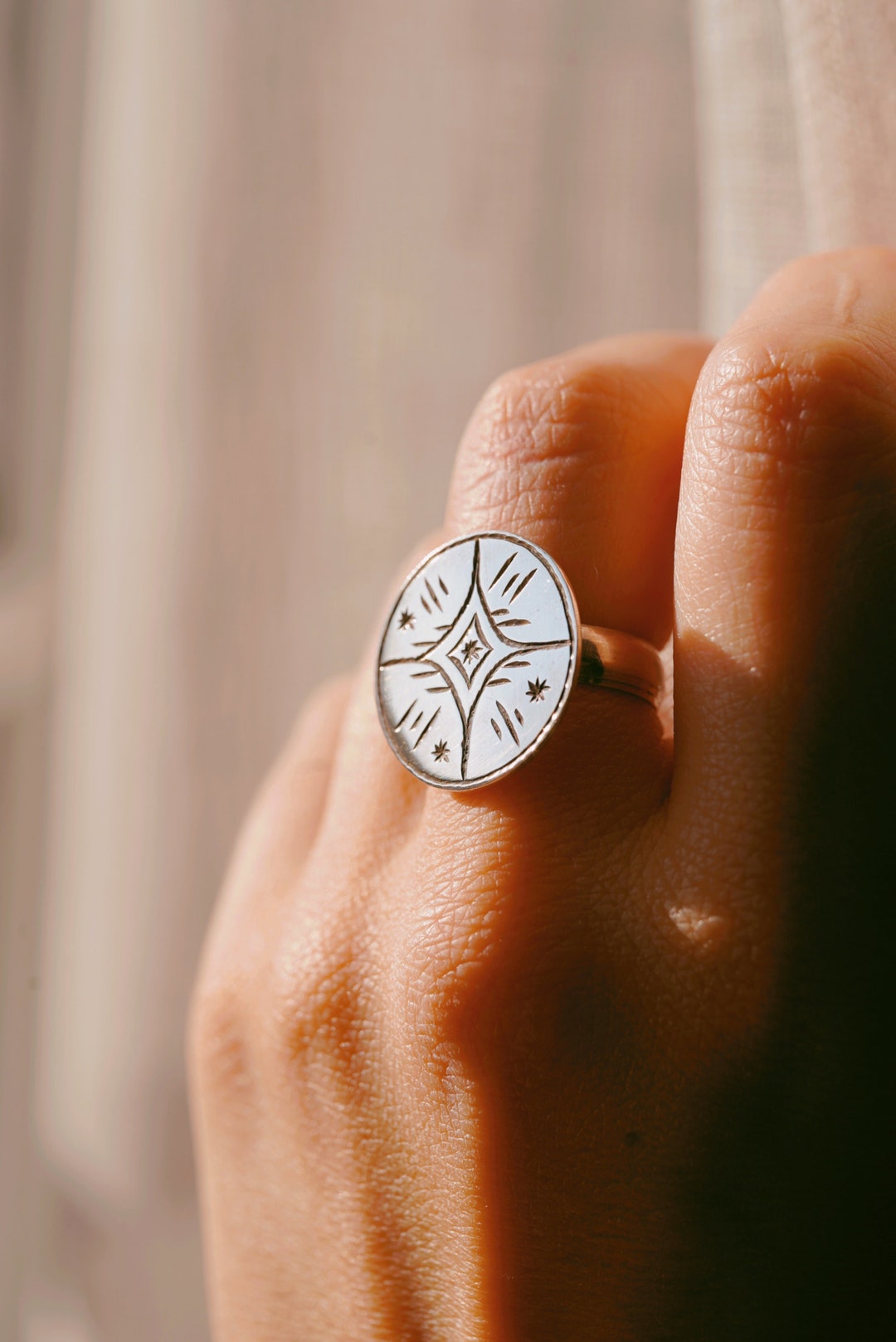 Celestial Circle Ring - Etsy