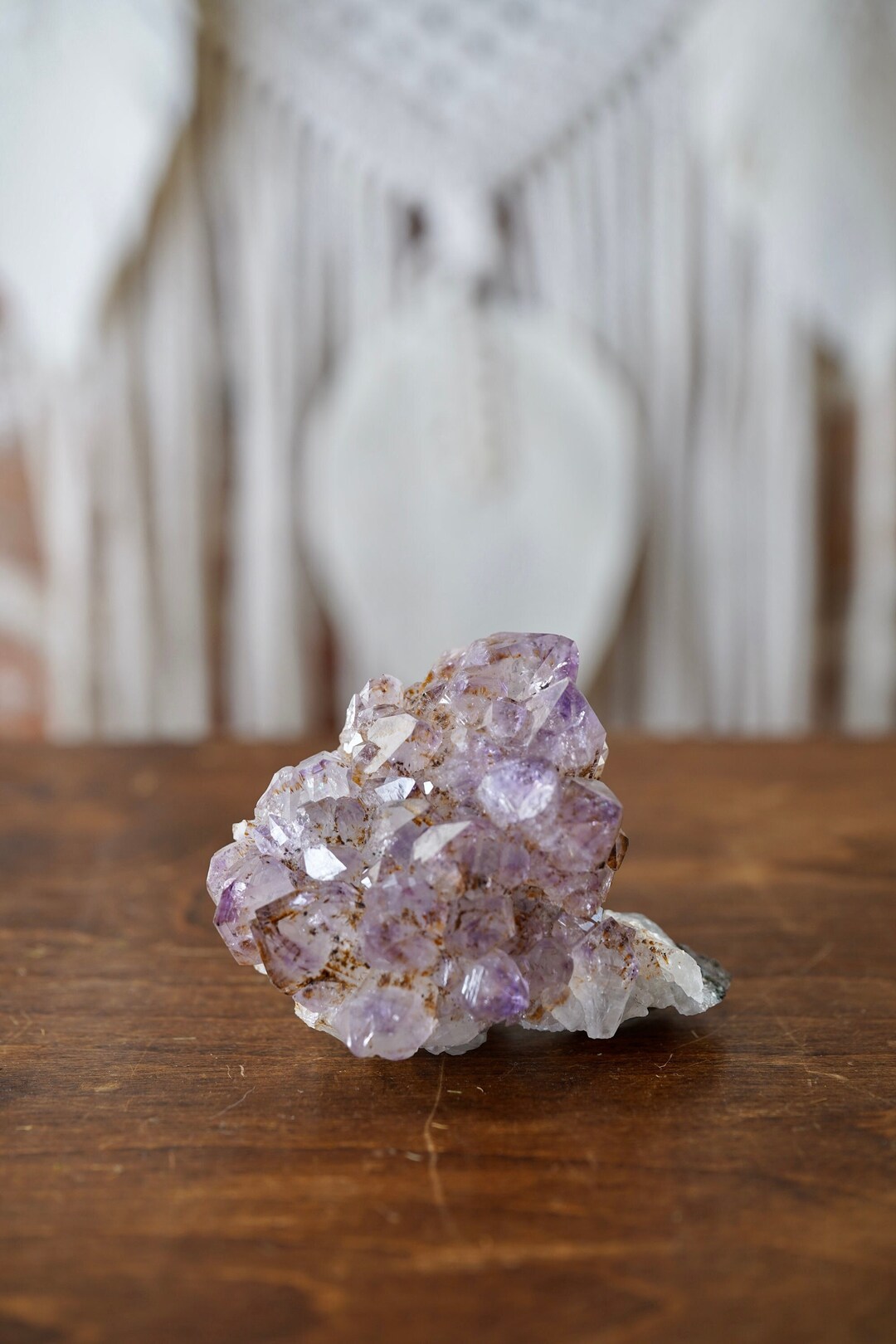 Amethyst Flower With Golden Goethite Inclusions Raw Crystal Specimen - Etsy
