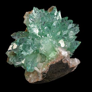 Rare Green Floral Apophyllite Sharp Terminated Natural Mineral Specimen ...