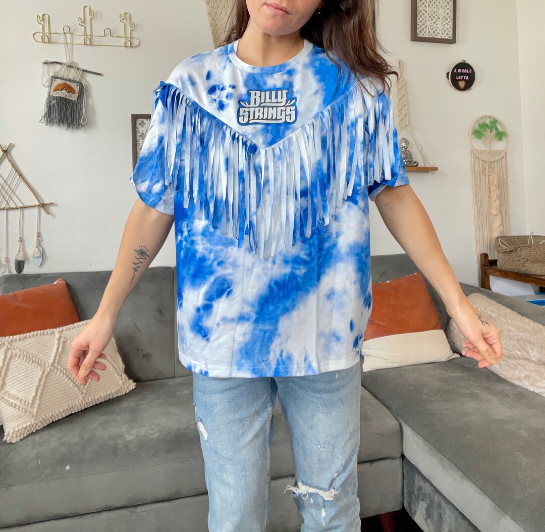 Billy Strings Tie Dye Fringe T Shirt - Etsy