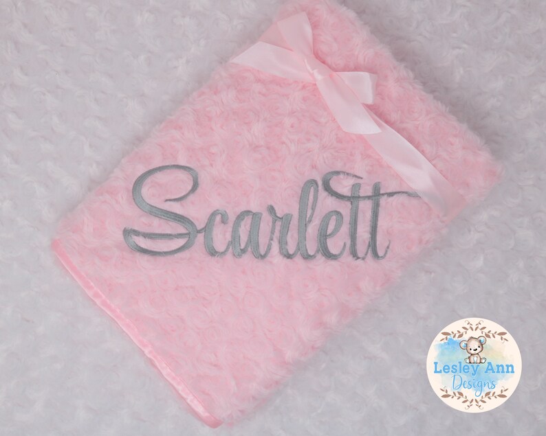 Personalised Embroidered Soft Baby Blanket With Name - Etsy UK