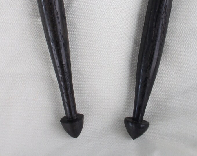 Italian Style Supported Spindle / Drop Spindle Turned From Bog Oak - Etsy