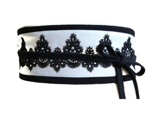 Black and White Belt - Etsy