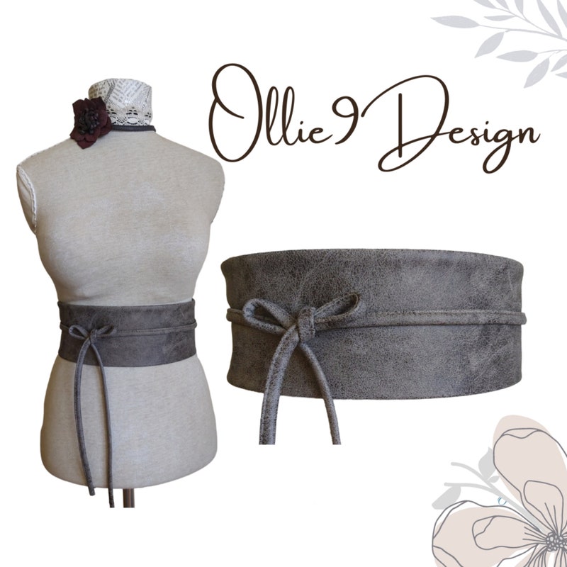 Leather Tie Belt - Etsy