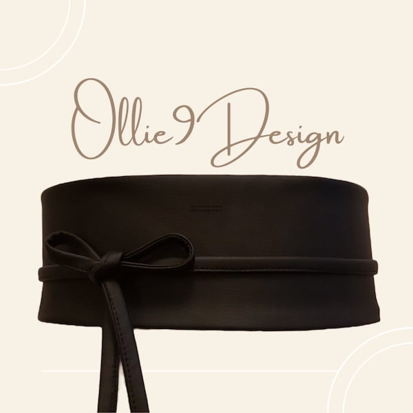Black Obi Belt - Etsy