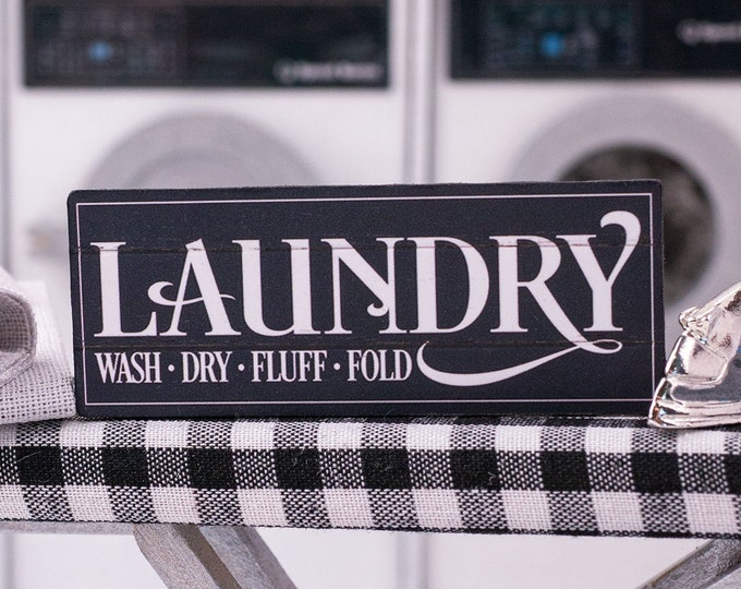 Made to Order Dollhouse Miniature Farmhouse Laundry Wash Dry Fluff Fold ...