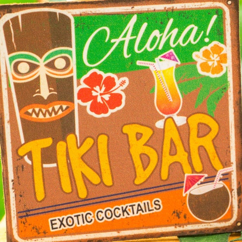 Made to Order Dollhouse Miniature Aloha Tiki Bar Sign Retro - Etsy