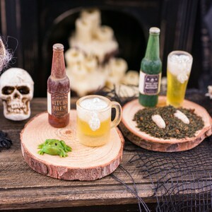 Dollhouse Miniature Witchs Brew Beer and Toad Set 1:12 Dollhouse ...