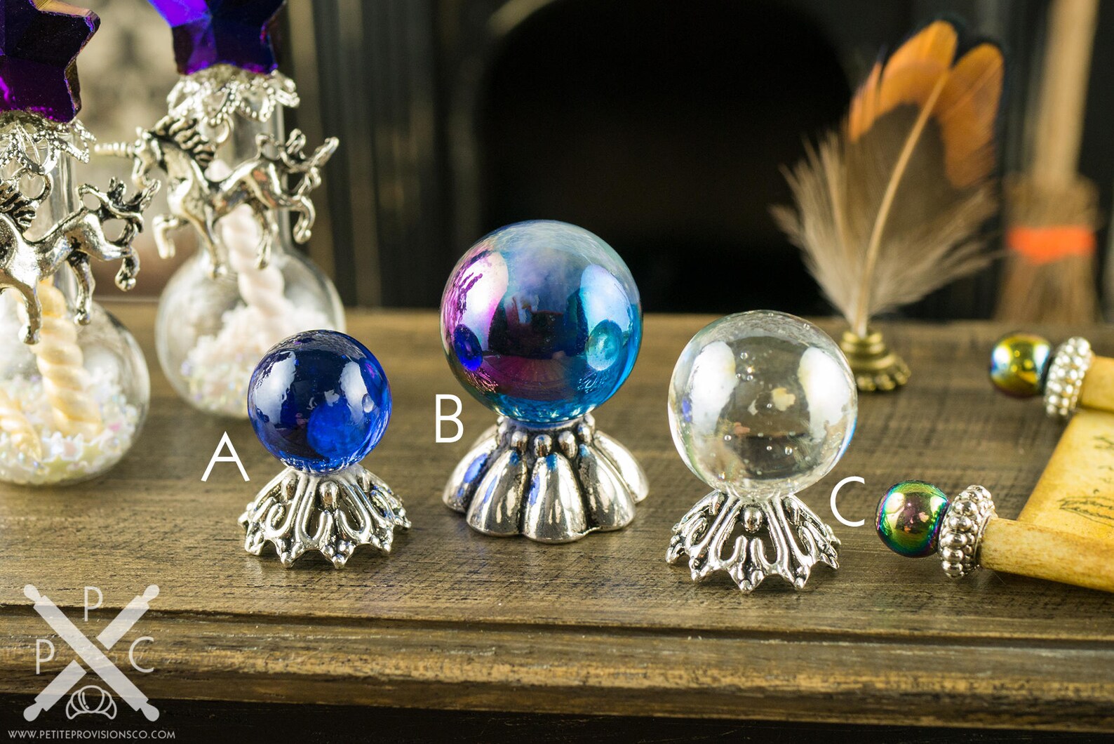 Dollhouse Miniature Magical Crystal Ball Gazing Ball - Etsy