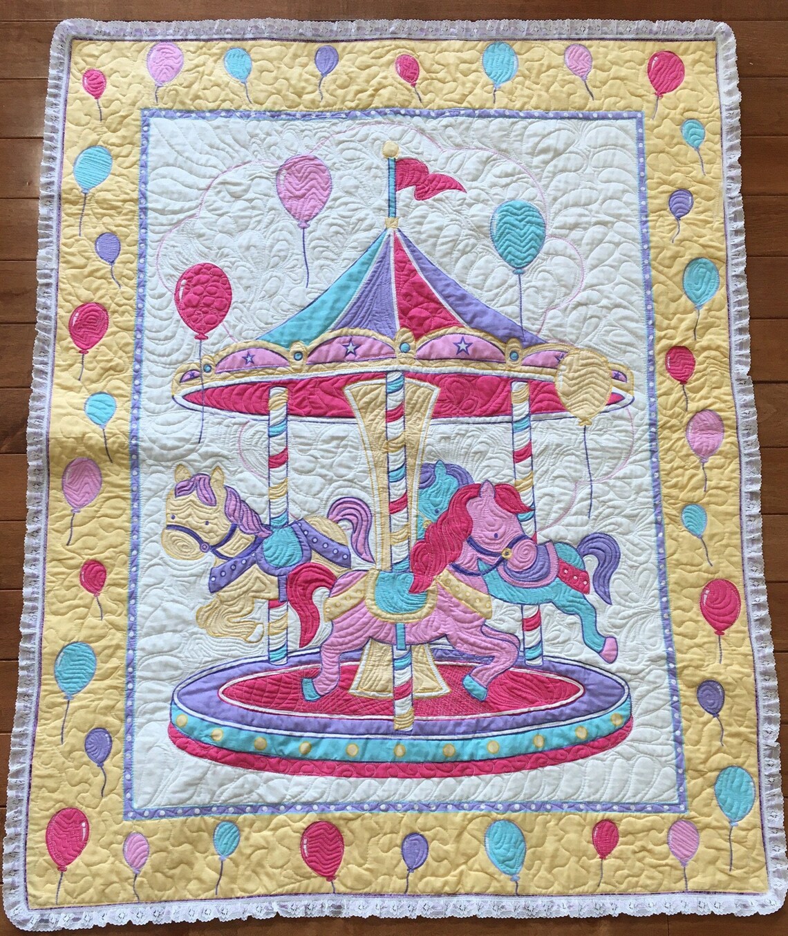 Carousel/ Merry-go-round Quilt - Etsy