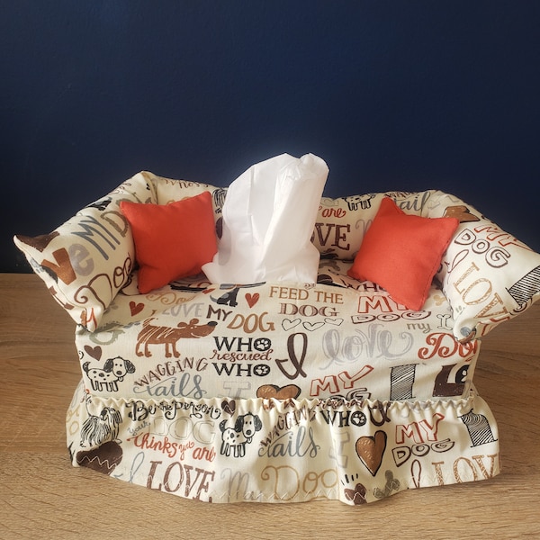 Dog Tissue Box - Etsy