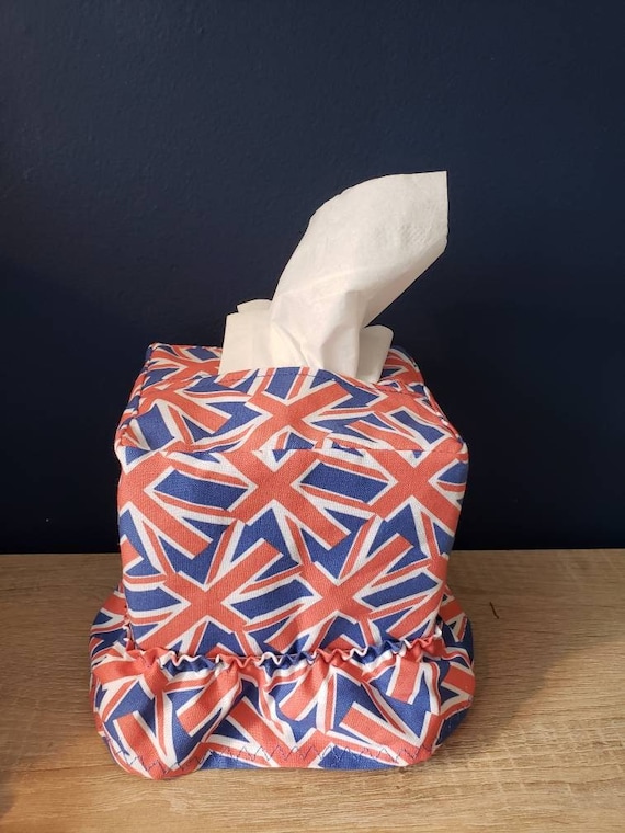 Union Jack Cube Tissue Box Cover - Etsy